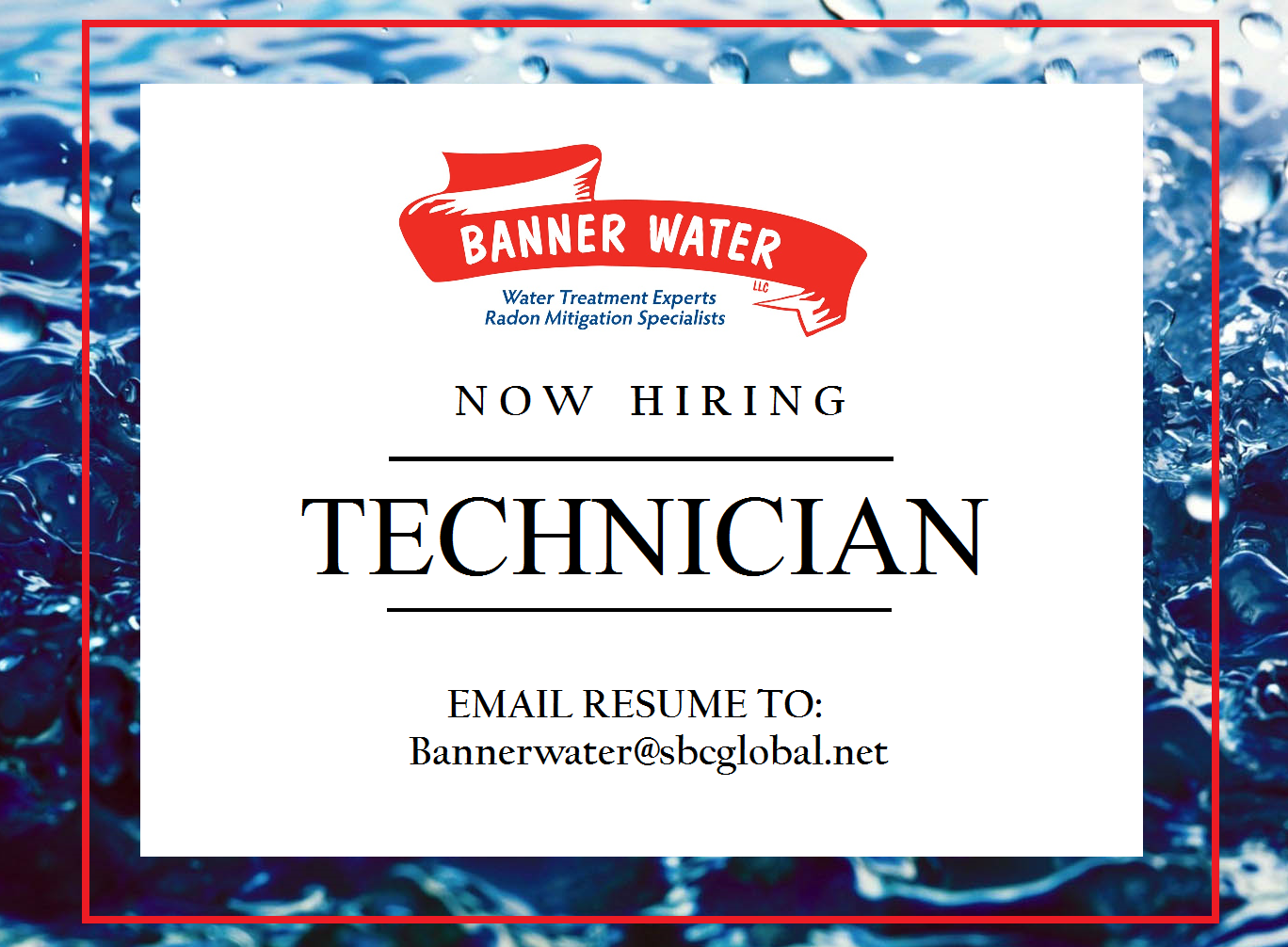 Employment Opportunities – Banner Water